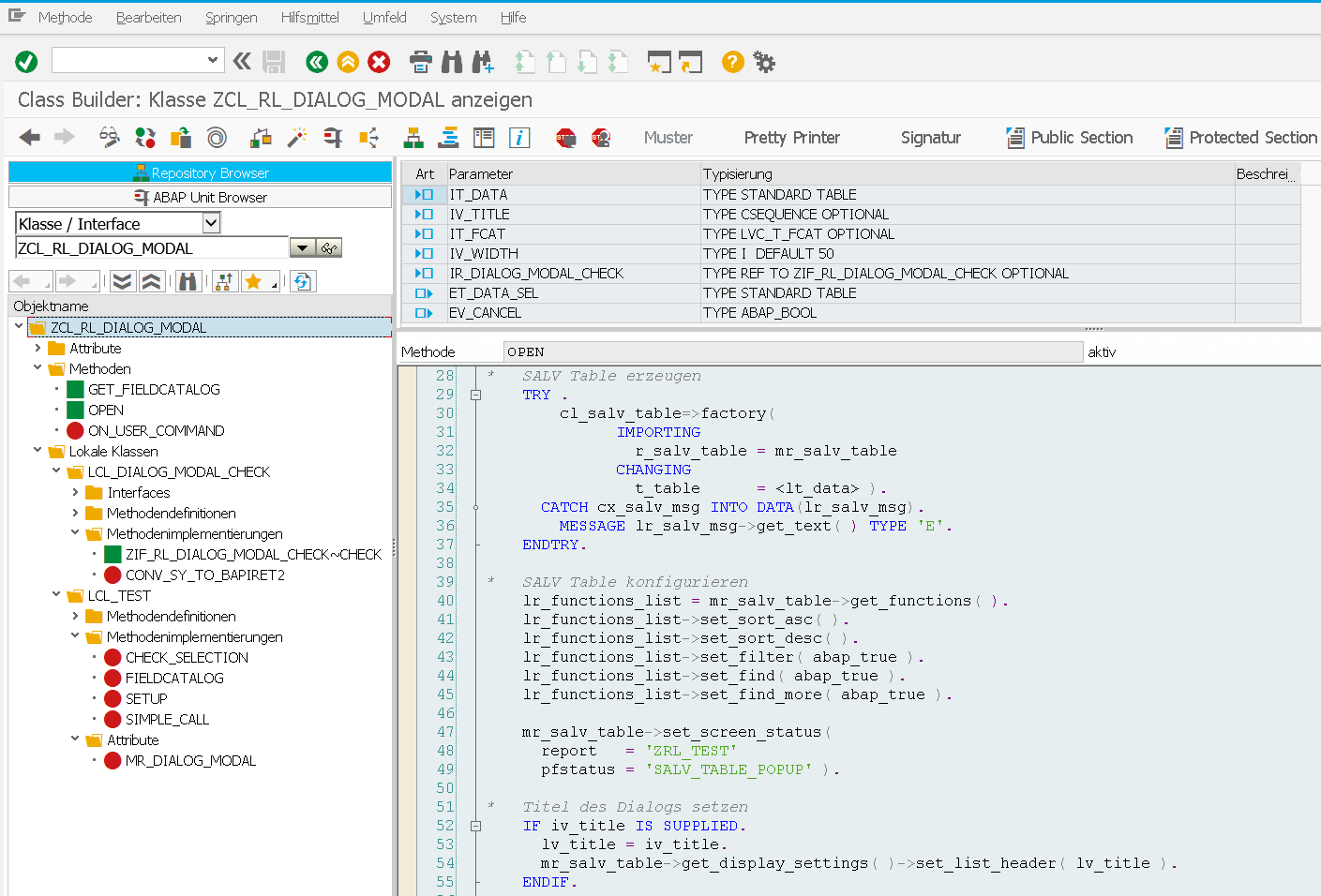 Modaler Auswahldialog in ABAP mit CL_SALV_TABLE- Developers4SAP